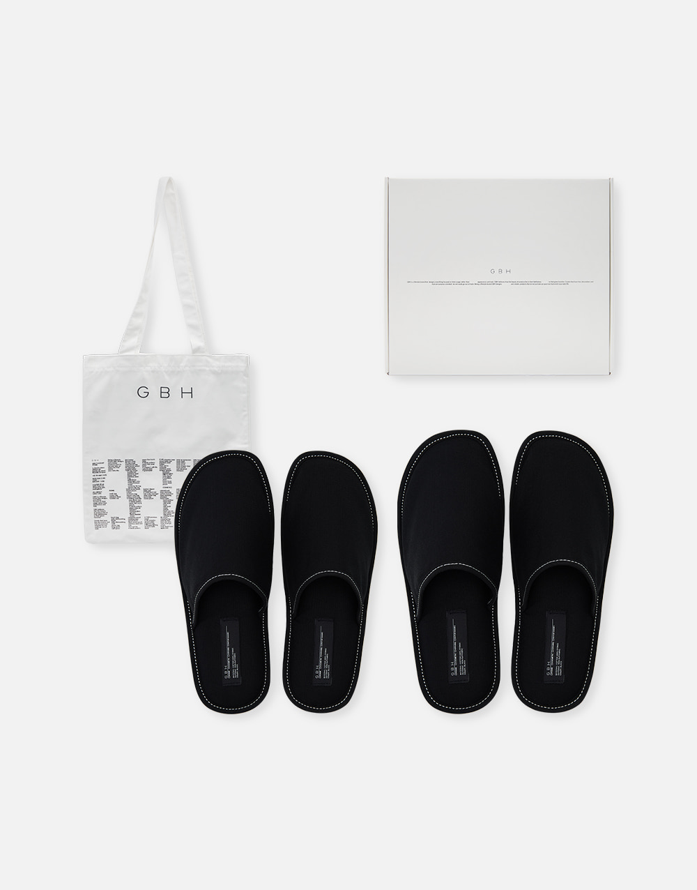 지비에이치 SQUARE ROOM SHOES GIFT SET - 위시버킷