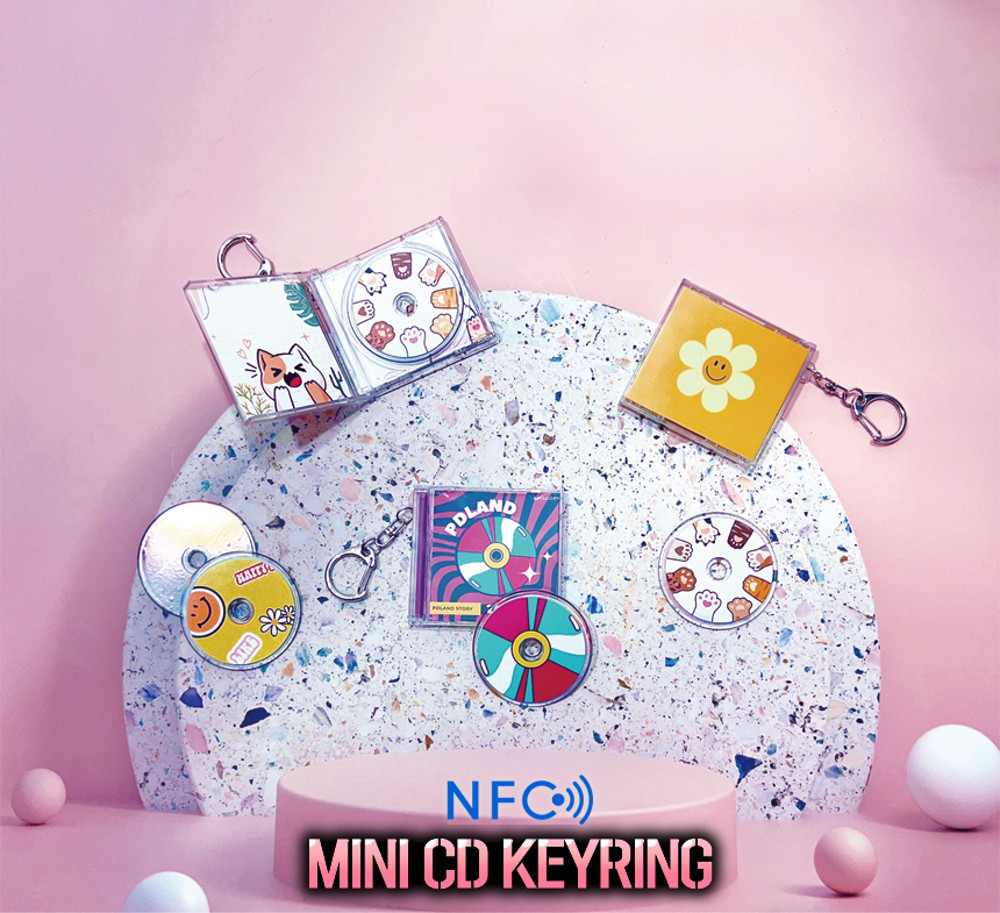 플떡랜드 [주문제작_소량]미니 CD키링 NFC ver. - 위시버킷