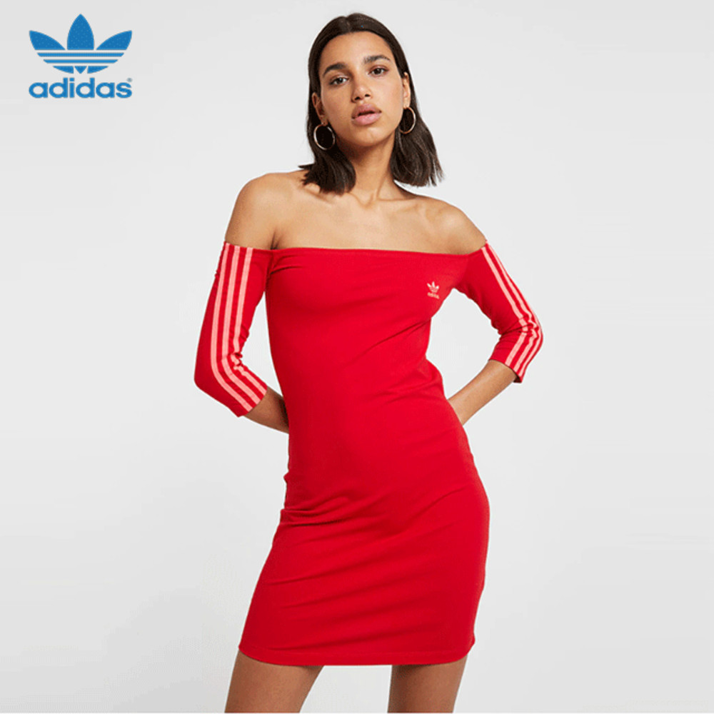 아디다스 아디다스 오리지널 오프숄더 원피스 - adidas Originals SHOULDER DRESS - Shift dress ...