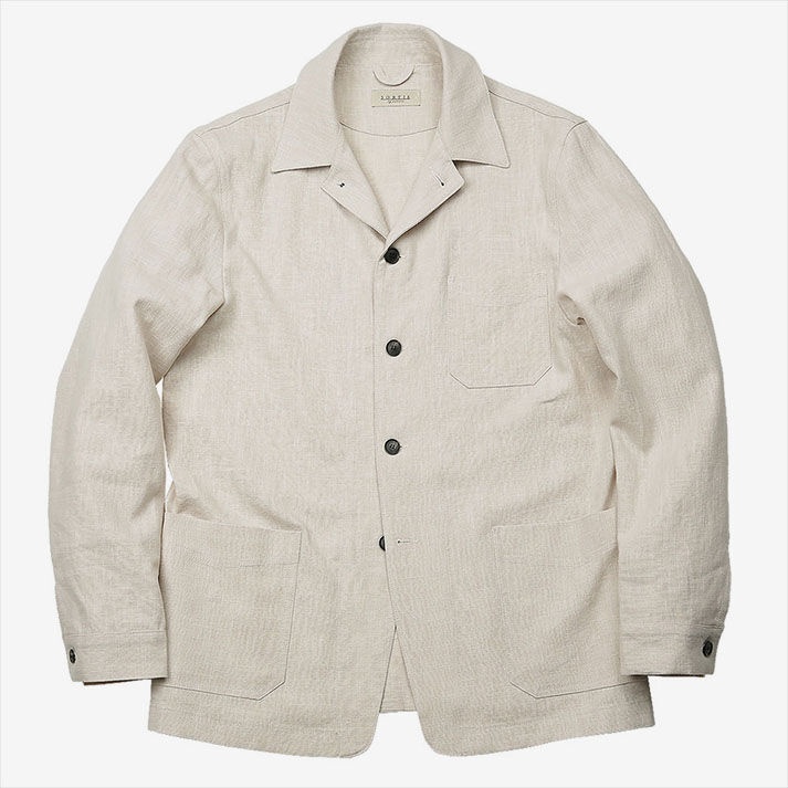 솔티 8s Linen French Work Jacket (Oatmeal) - 위시버킷