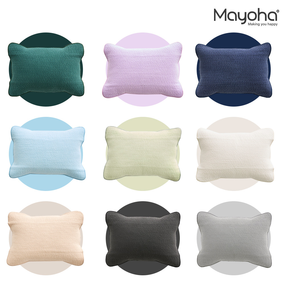 마요하 마요하 원데이원픽 밴딩 베개커버 9color 순면 피그먼트 40x60 50x70 - 위시버킷