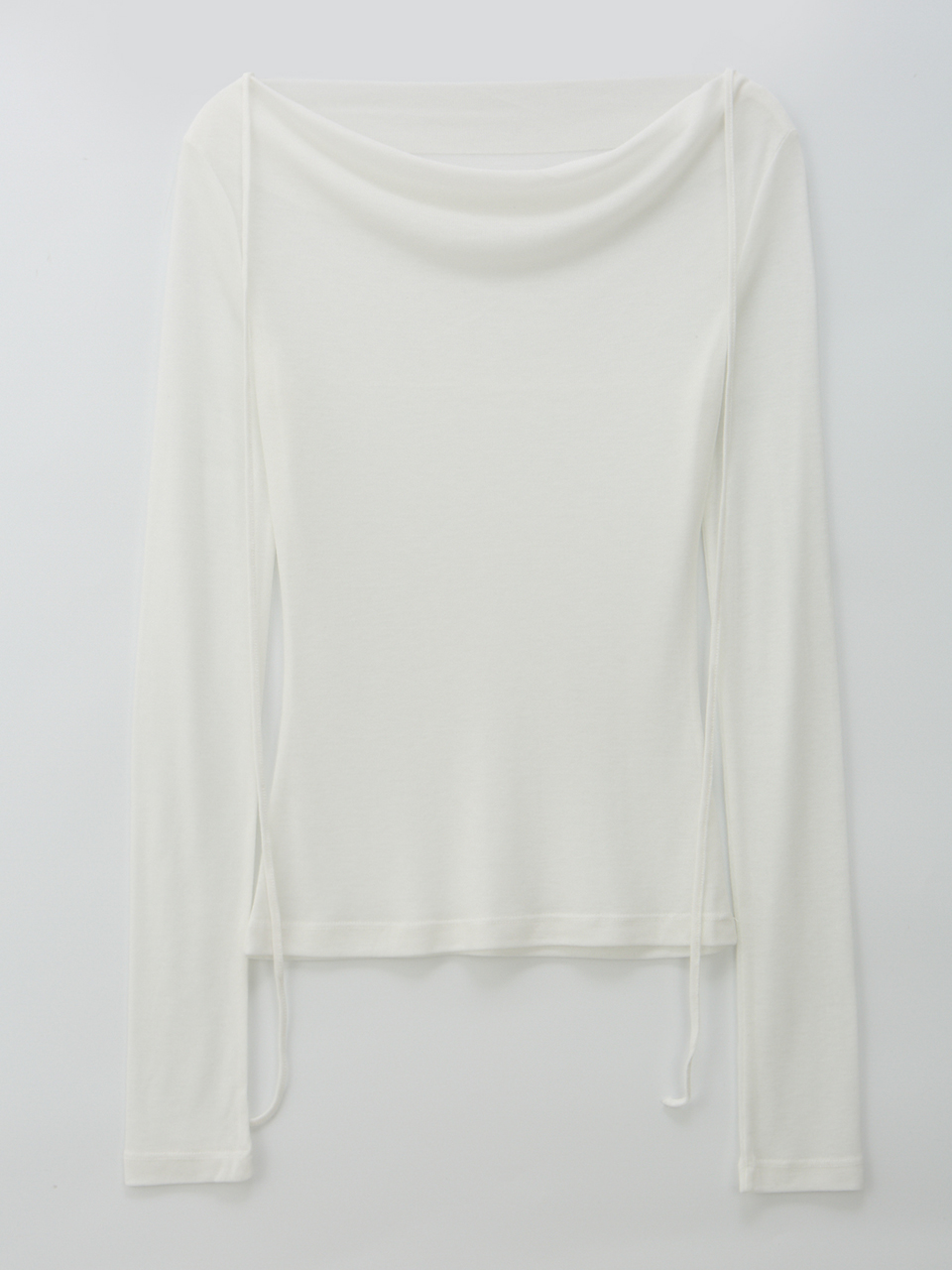 벰버 DRAPED STRING TOP_WHITE - 위시버킷