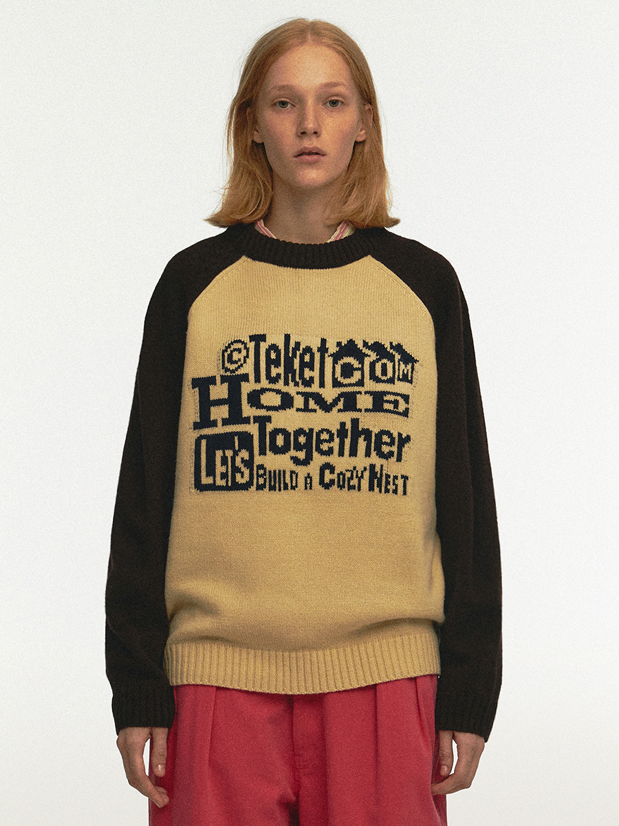 테켓 Together Sweater Beige - 위시버킷