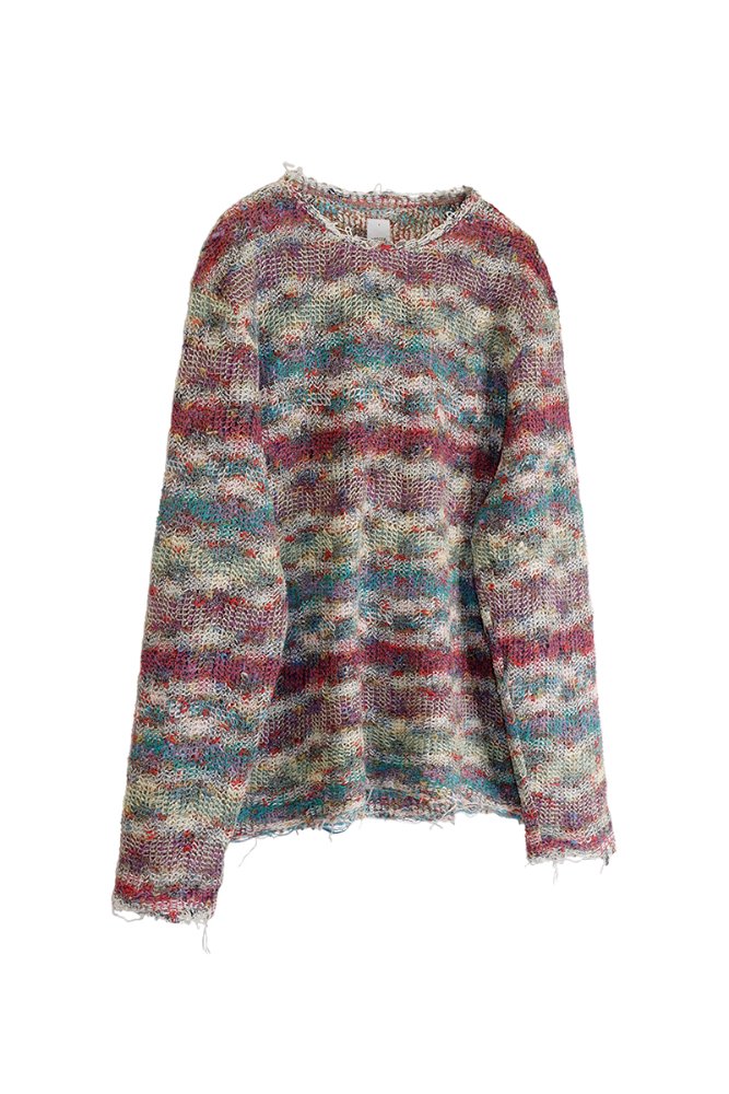 노우트 [nought] Multi Color Resort Knit / Mint & Pink - 위시버킷