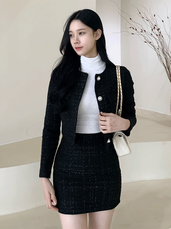 루미에르 퀄리티로 승부본다🔥 샤샤 트위드 투피스 트위드자켓 크롭자켓 노카라자켓 숏자켓 핸드메이드코트 트렌치코트 롱코트 울코트 모직코트 떡볶이코트 수입의류 트위드스커트