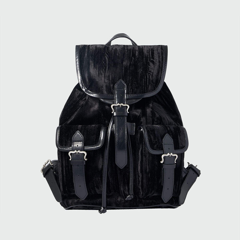 잉크 HOEVER Buckled Pocket Backpack - Black - 위시버킷