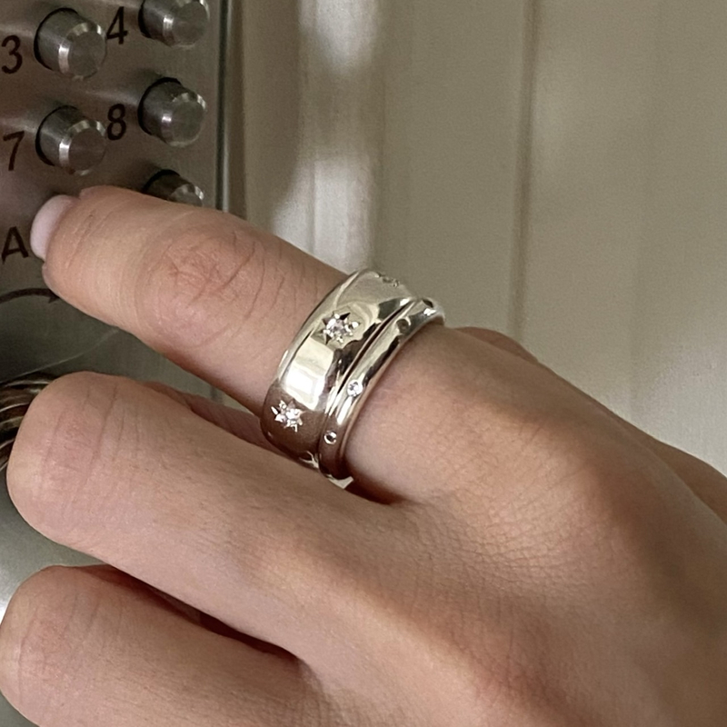 므아르 Starry ring (3type) 별조각 반지 - 위시버킷