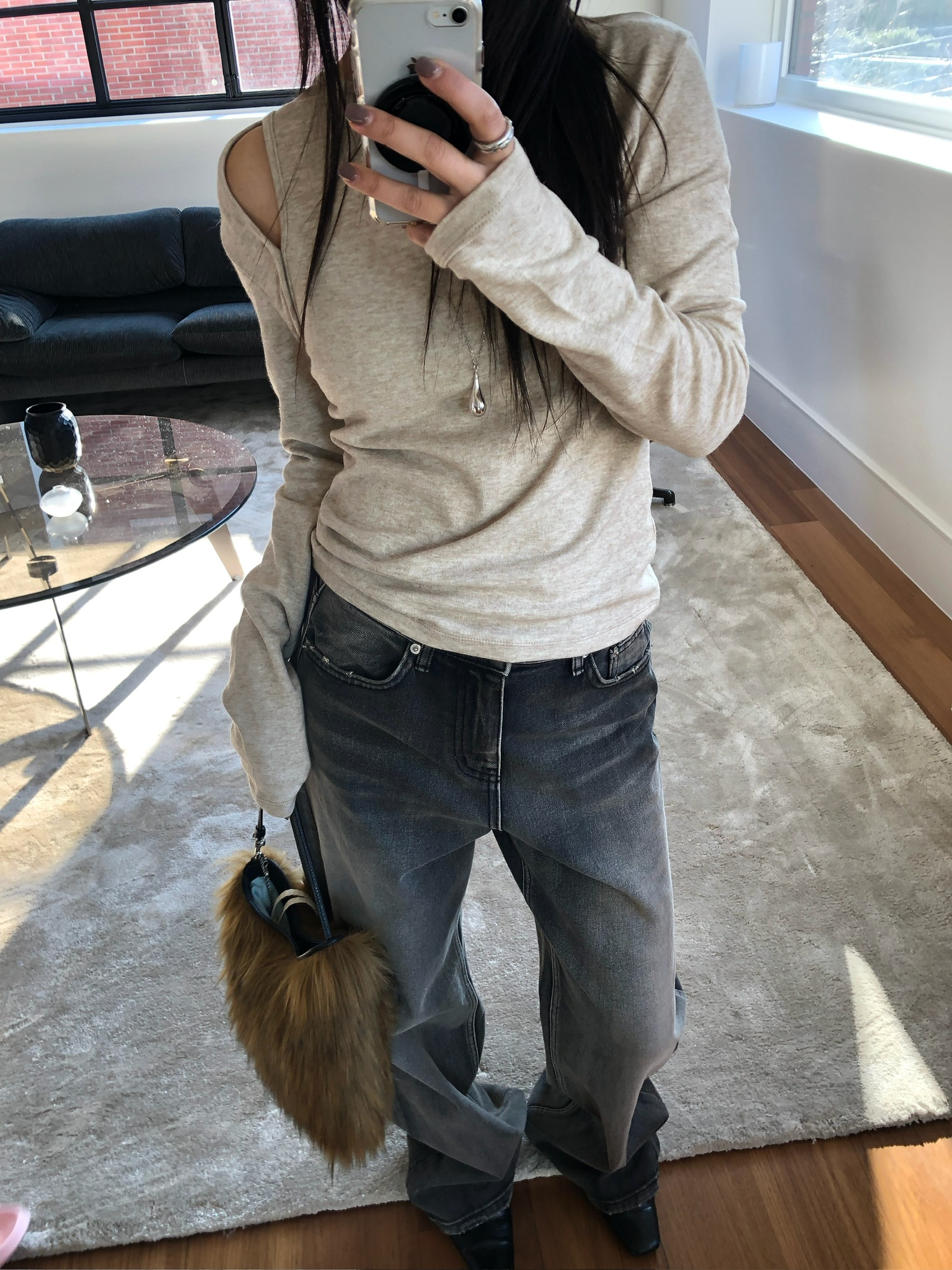 아키텍트 [베이지 바로배송] NEEDS ANGORA TEE (4COLOR) - 위시버킷