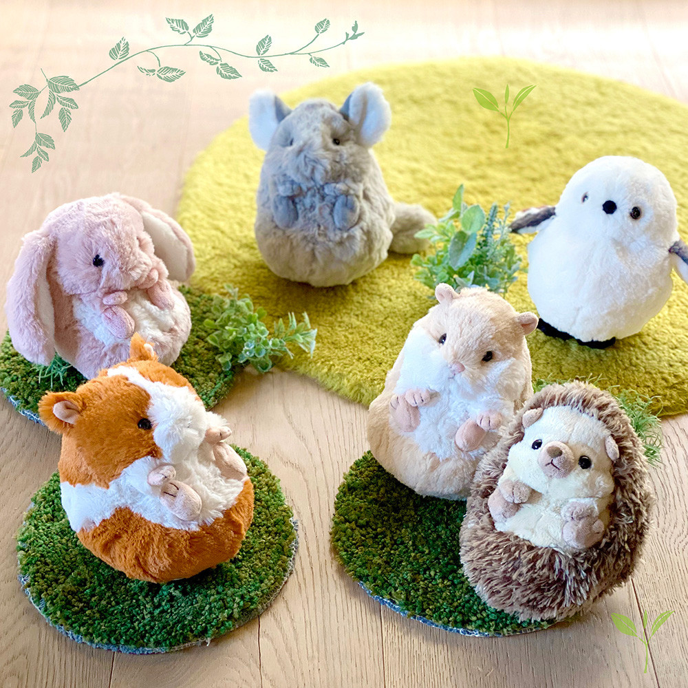 선레몬 [선레몬] SUNLEMON 코로코로 동물인형 촉감인형 애착인형 고슴도치 친칠라 오목눈이 햄스터 기니피크 토끼 - 위시버킷