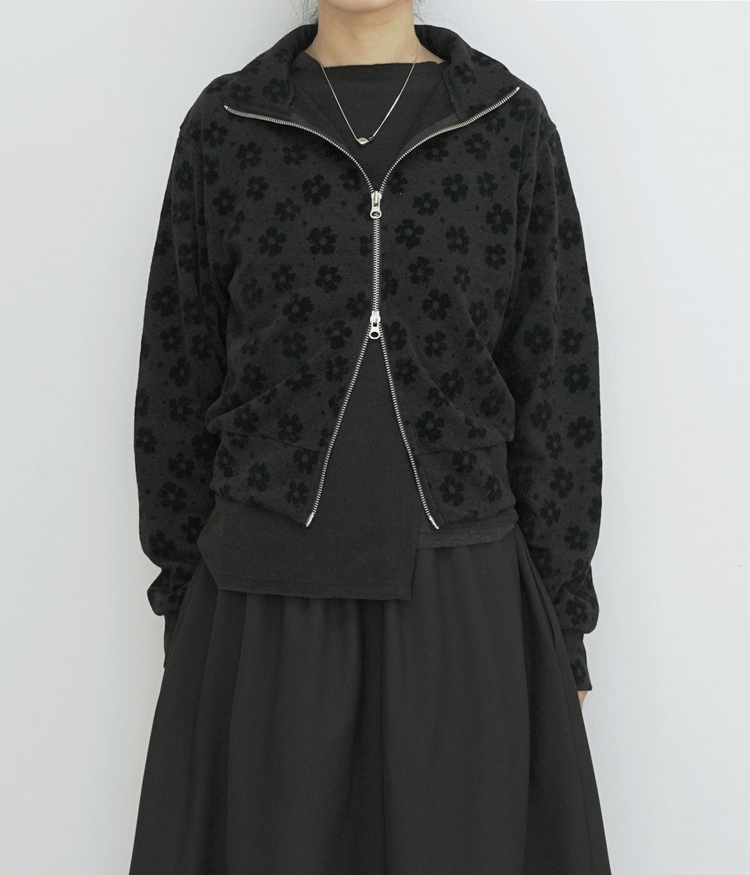 피에브레 flower zip-up jacket - 위시버킷