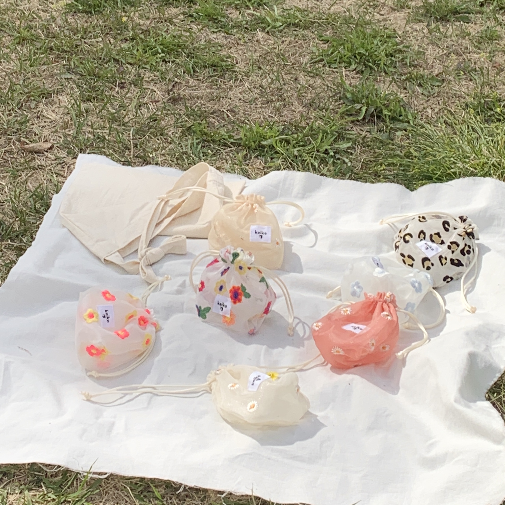 케이크 KEIKE mini flower pouch - 위시버킷