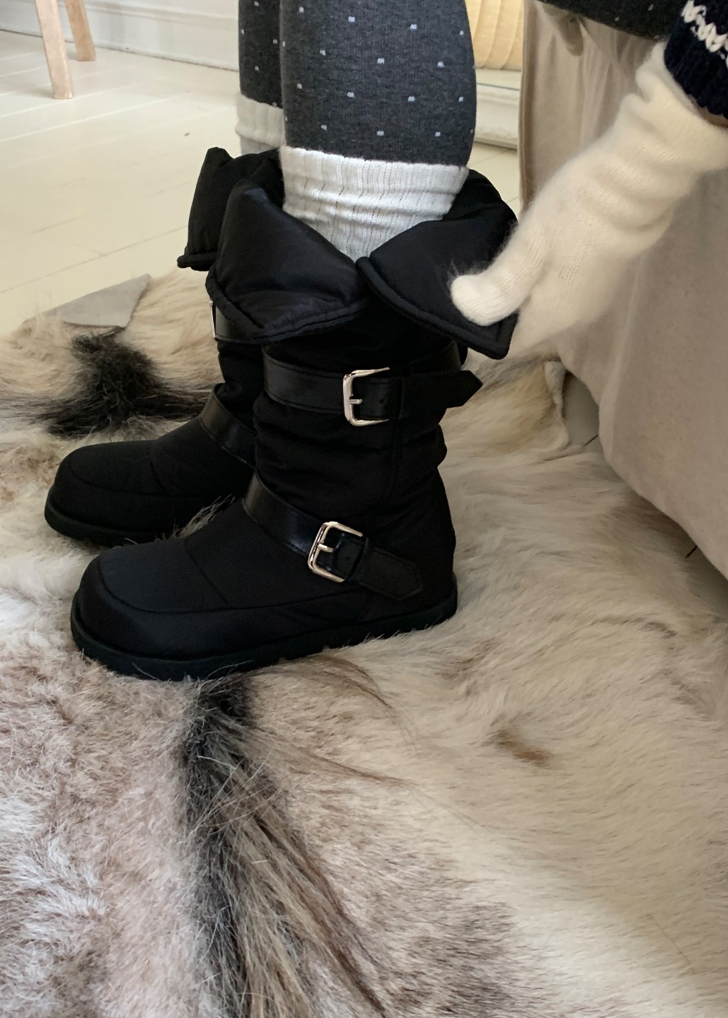 릿킴 릿킴 PADDED FLAP BUCKLE BOOTS - 위시버킷