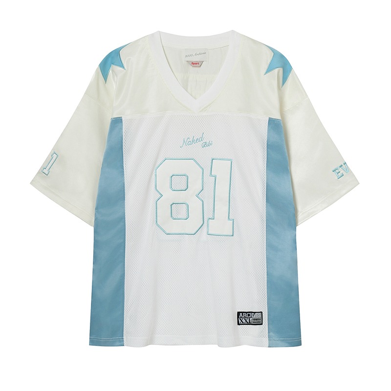 2000 아카이브 [2차 리오더] BIBI FOOTBALL T-SHIRT (SKY BLUE) - 위시버킷