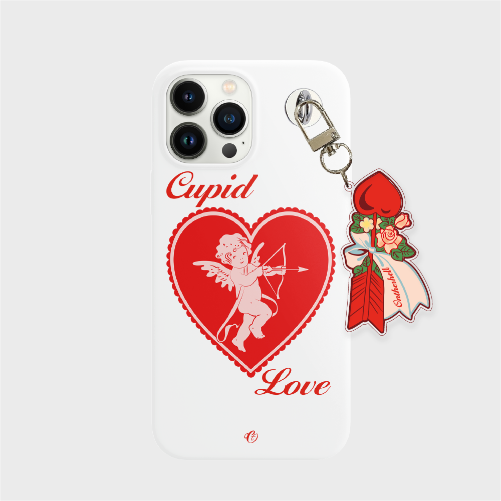 온더쉘 [하드 케이스 / 키링 부착 가능] Cupid love phone case - 위시버킷