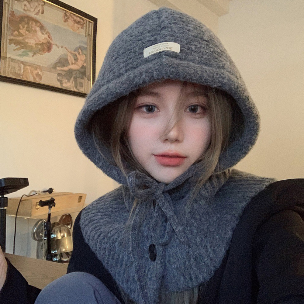 윤키 윤키 YOONKIE 단추바라클라바 넥워머 후드 목도리 - 위시버킷
