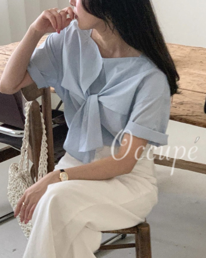 런던레이스 런던레이스 루메 타이 블라우스 (2col) londonlace : 오큐페 occupe - 위시버킷