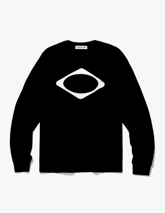 미스치프 RHOMBUS LONG SLEEVE TOP-BLACK - 위시버킷