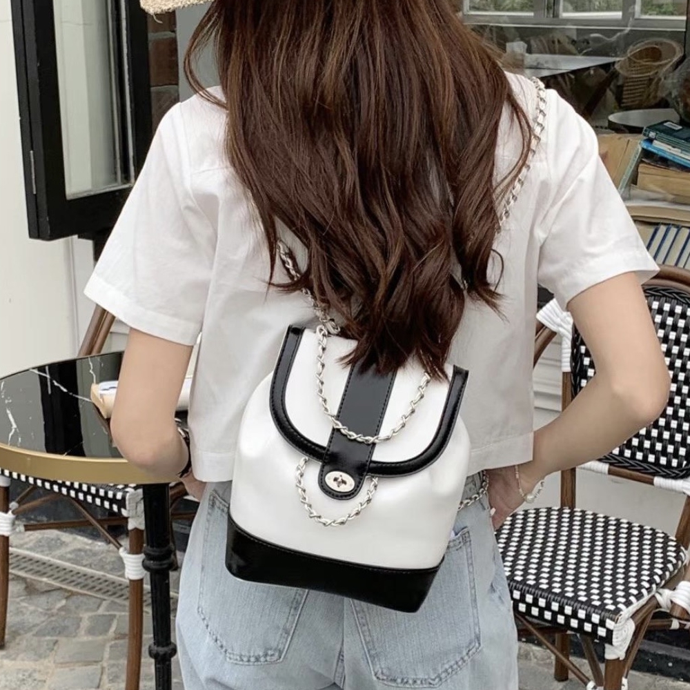 앙뜨넬 체인 스트랩 복조리 미니백팩(5COL) - 위시버킷