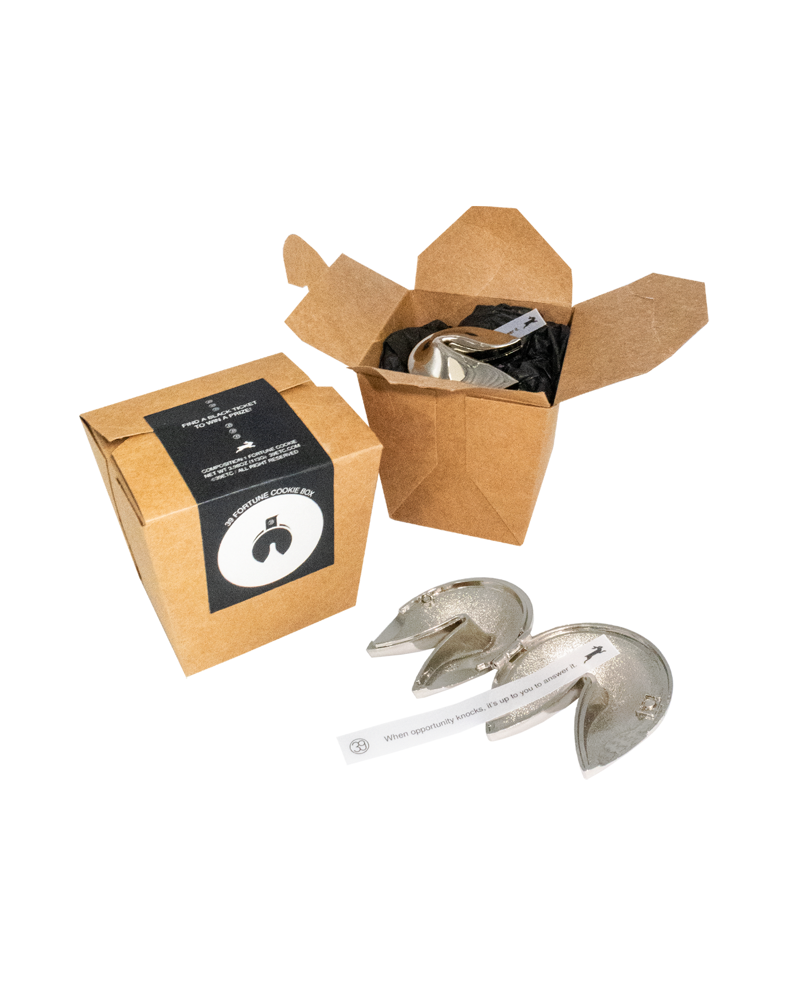 39ETC 39 Silver Fortune Cookie Box - 위시버킷