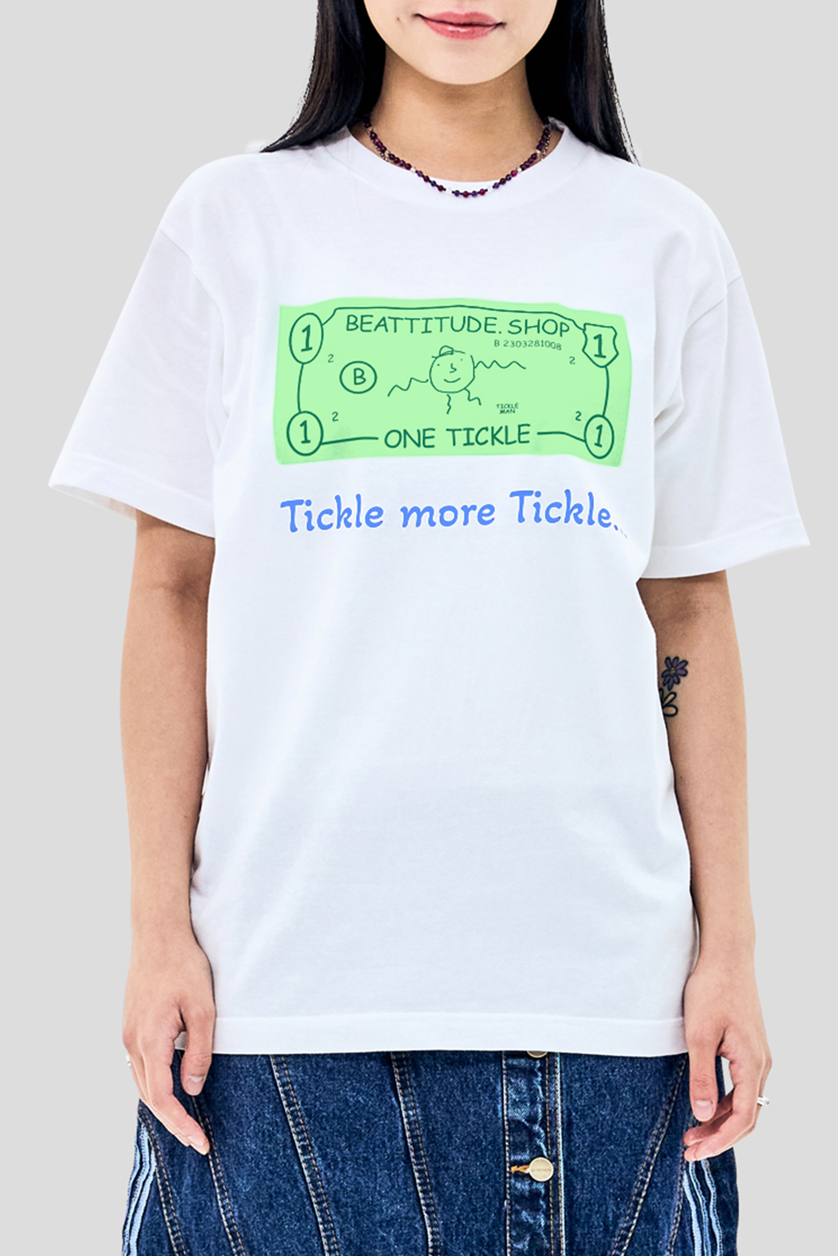 비애티튜드 One Tickle T-Shirt - 위시버킷