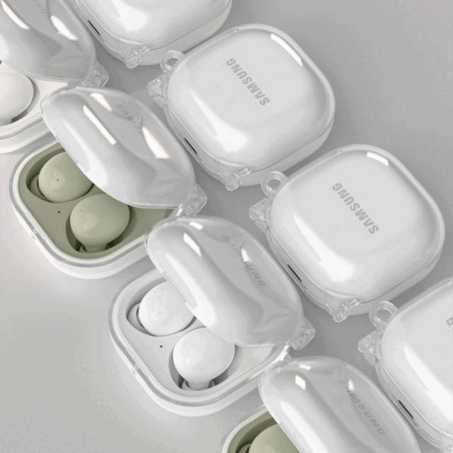 머큐리코퍼레이션 11당일출고 갤럭시 버즈2 프로 라이브 클리어 투명 하드 컬러 실리콘 젤리 케이스 키링 철가루 방지 스티커 블루투스 이어폰 먼지제거 휴대용 청소 키트