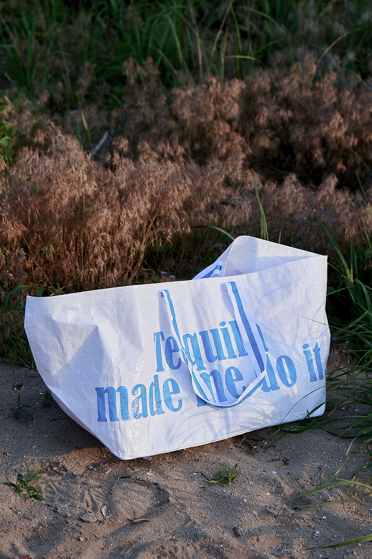 스컬프터 Excuse Beach Bag White - 위시버킷