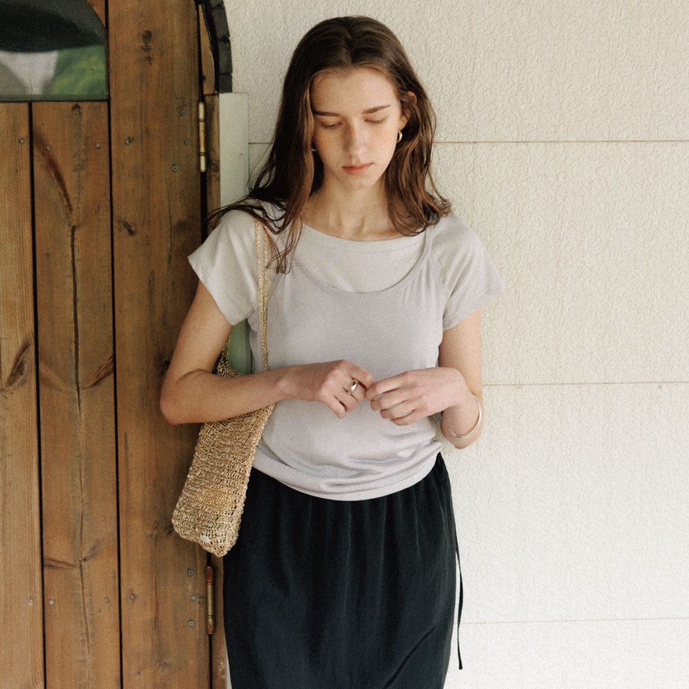 더 라이 Slim T-shirts(Grey) - 위시버킷