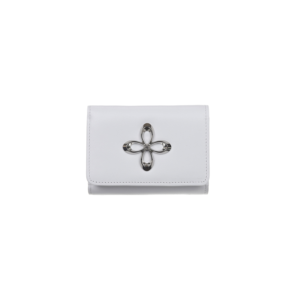 샘플라스 [SURGERY : 써저리] surgery metal clover wallet 'white\' - 위시버킷