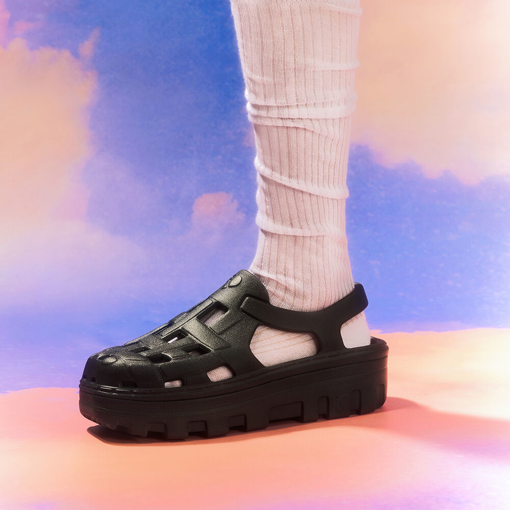 플러피시트러스 Kumo Sandals_Black - 위시버킷