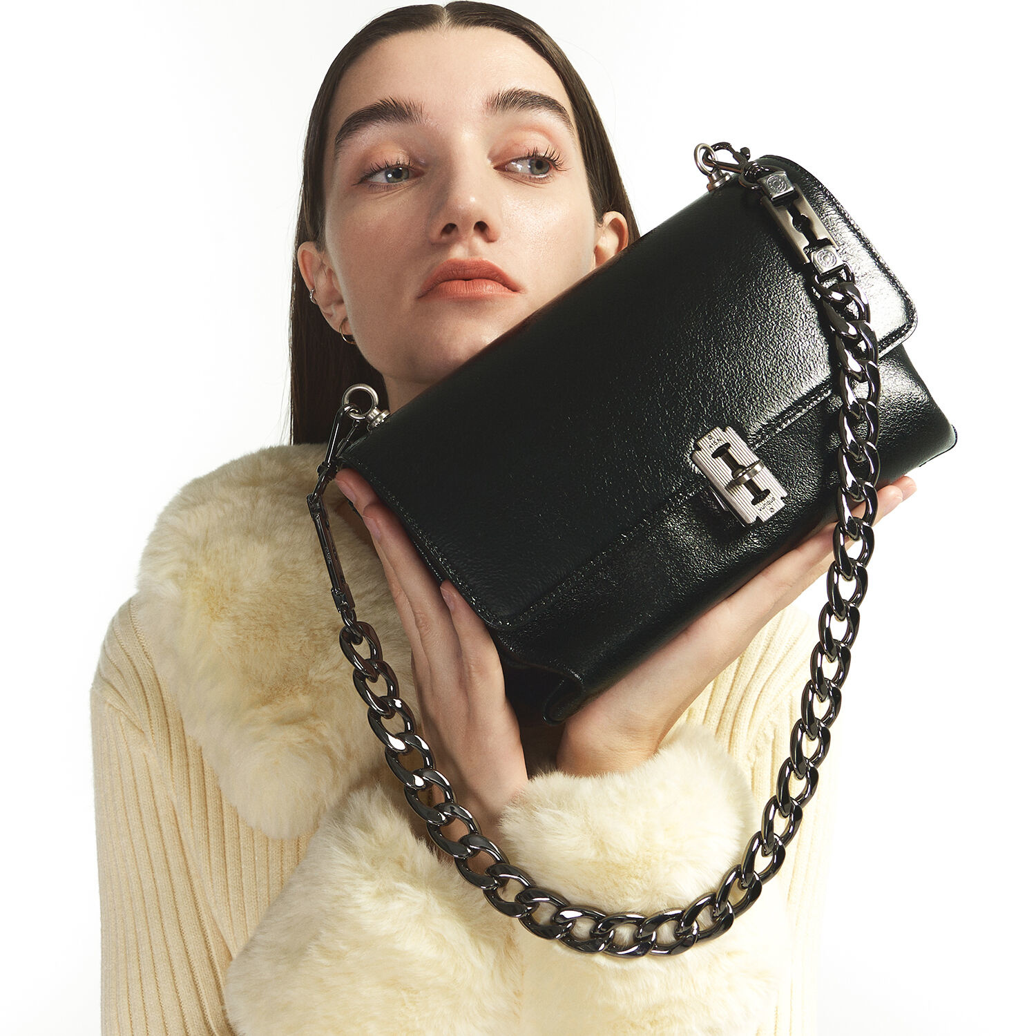 분크 Razor Chain Long Strap (레이저 체인 롱 스트랩) Black - 위시버킷