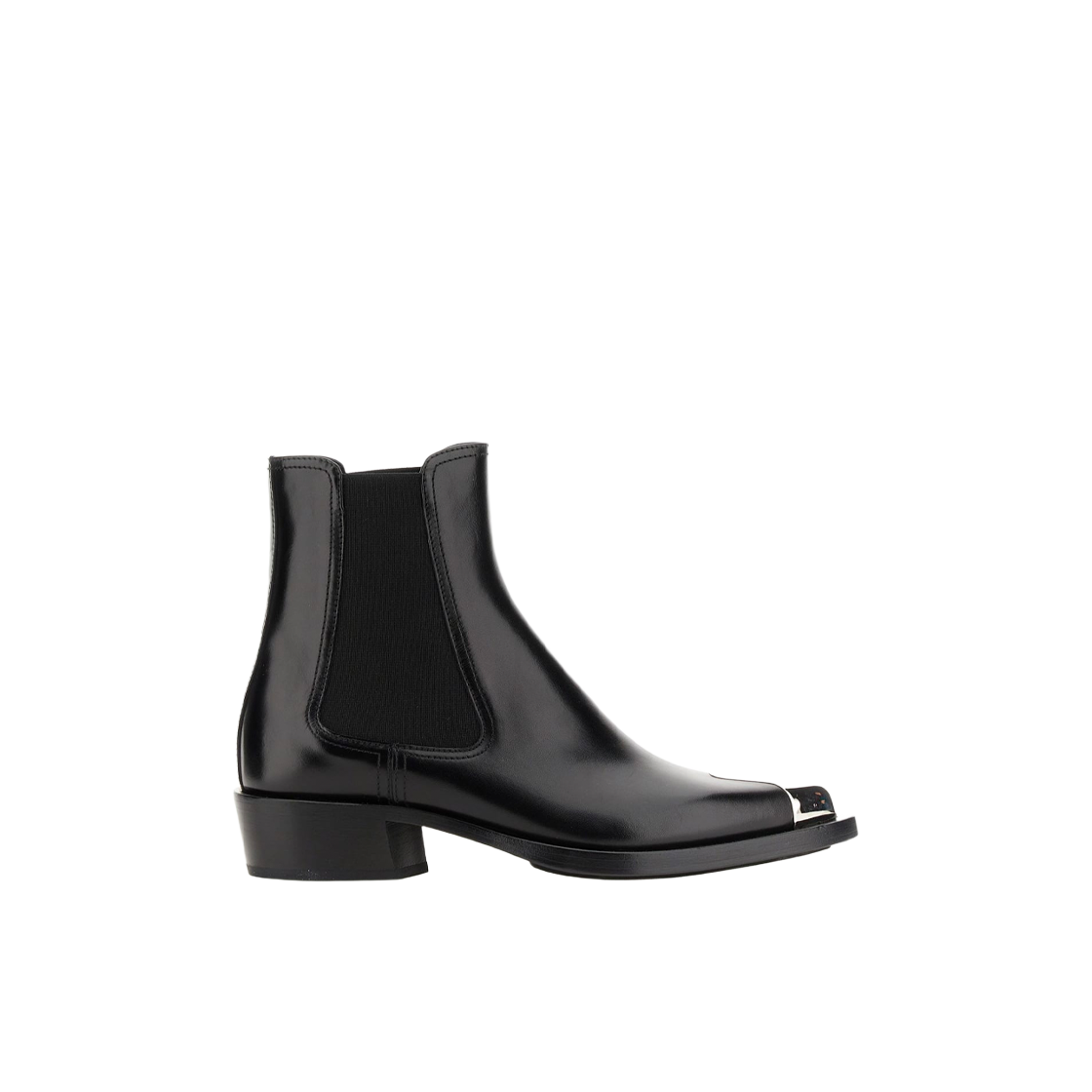 알렉산더 맥퀸 (W) Alexander McQueen Metal Toe Chelsea Boot Black Silver - 위시버킷