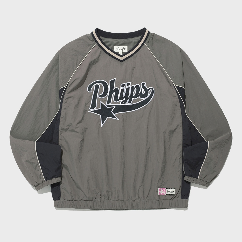 피지컬 에듀케이션 디파트먼트 PHYPS TAIL LOGO 2 LAYERS LS DARK GREIGE - 위시버킷
