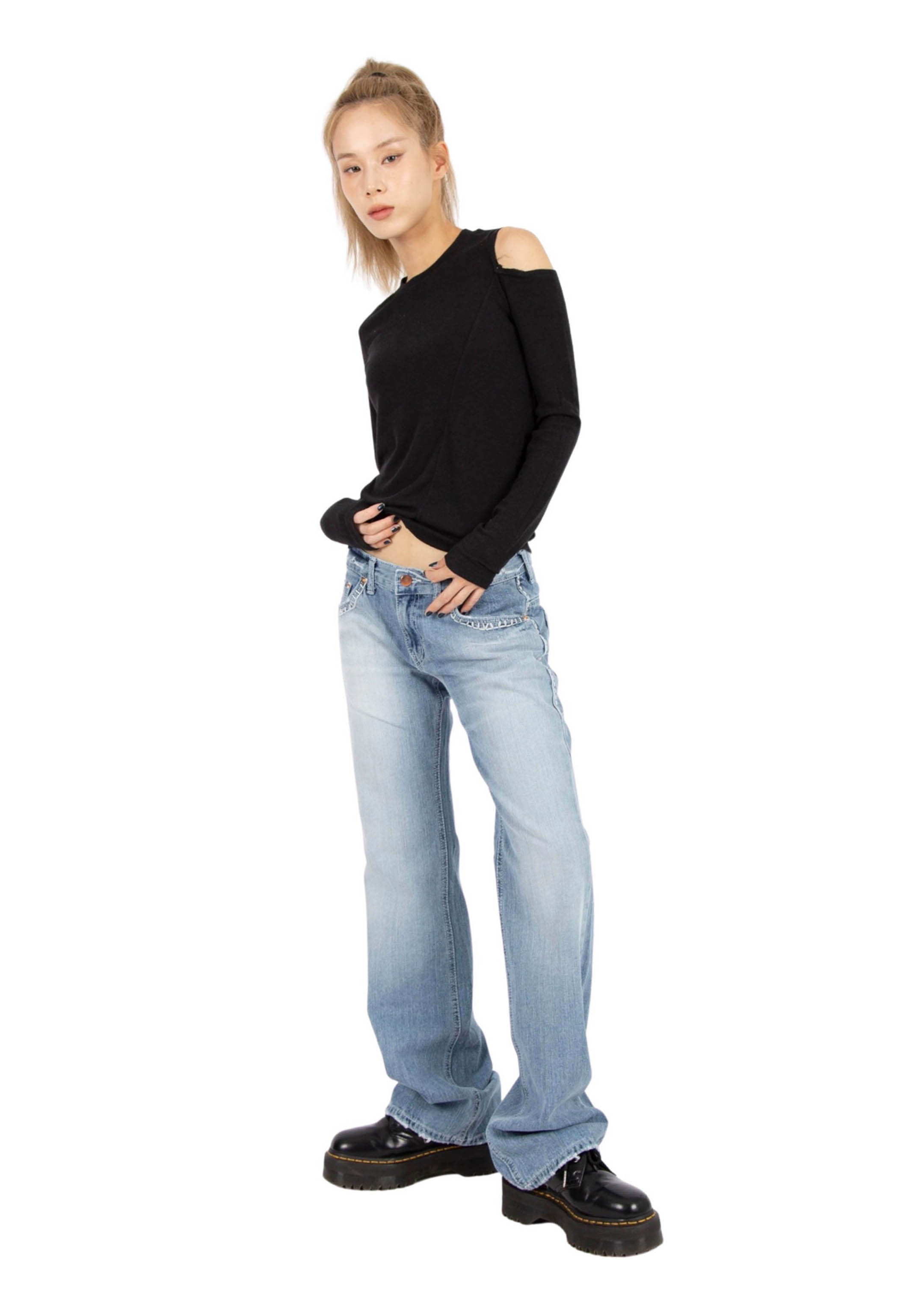 릿킴 STITCH SLIM LOW JEANS - 위시버킷