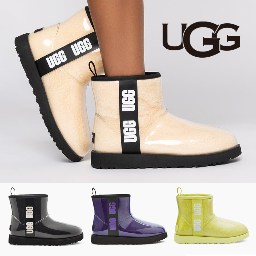 어그 [미국 UGG 우먼] 클래식 어그 클리어 미니 부츠 방수 내츄럴 블랙 베이지 230 240 250 - 위시버킷