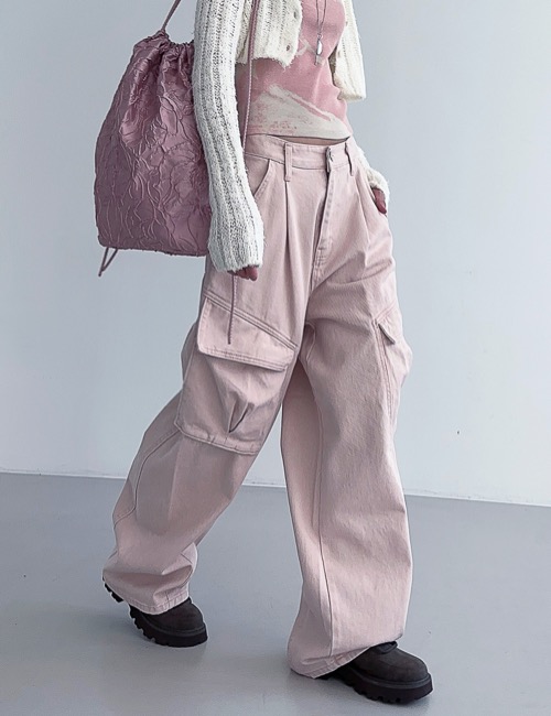 로웨어 diagonal pocket vintage cargo pants - 위시버킷