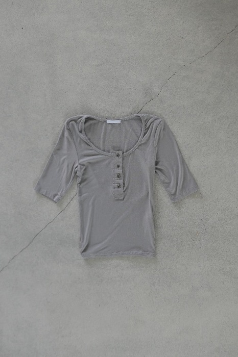디에이디 디에이디 snap t-shirt (gray) - 위시버킷