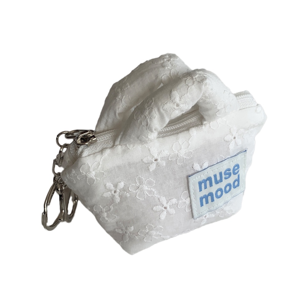 뮤즈무드 flower mini pouch key ring (미니파우치키링) - 위시버킷