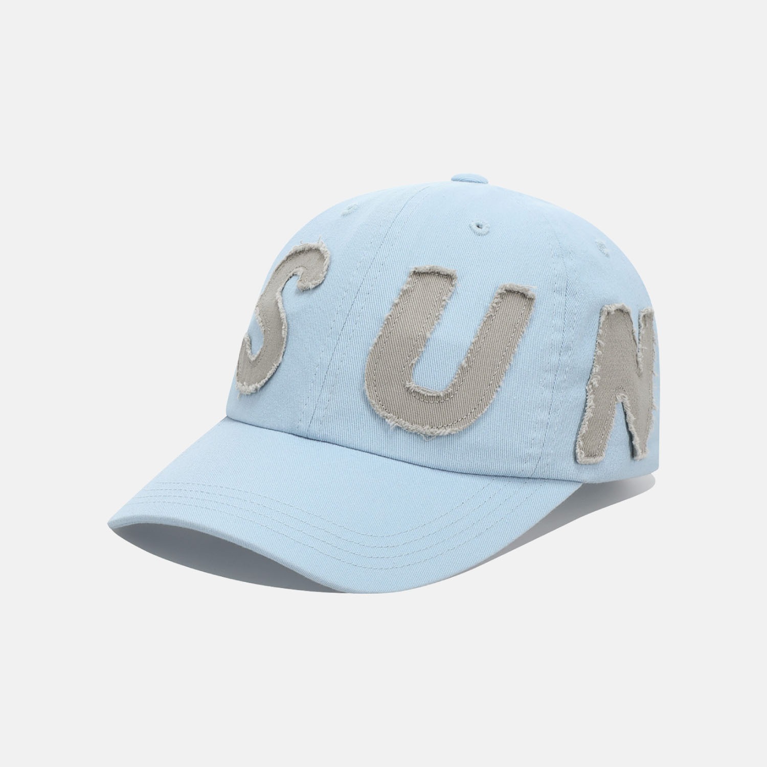 썬러브 Cut Off Capital Cap Light Blue - 위시버킷