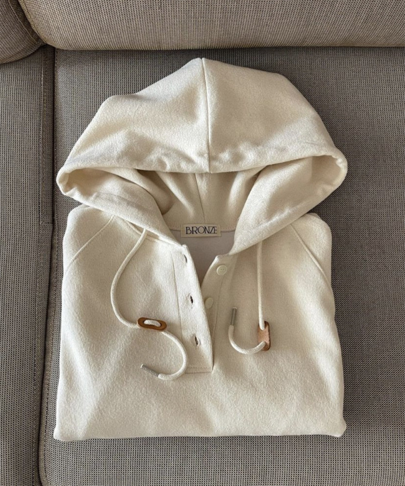 버나뎃 브론즈 리튼 후드 티셔츠 (2col) bronze - 위시버킷