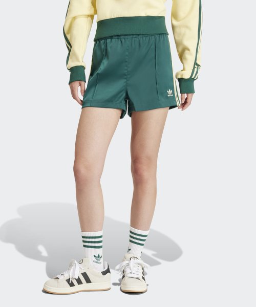 아디다스 3S 새틴 쇼츠 - 그린 / IR6095 - 위시버킷
