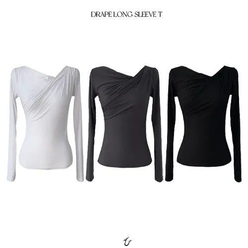 어반유니크 [3COLOR / 긴팔버전] drape long sleeve T - 위시버킷