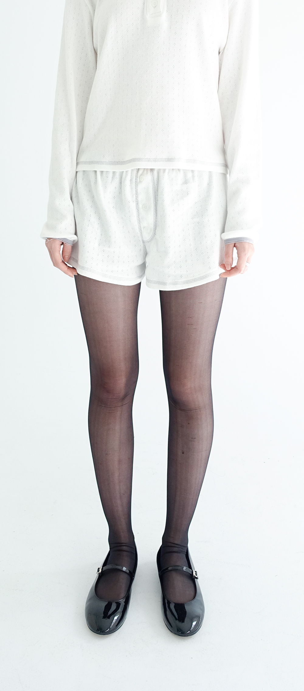 페어리 FA.ER.IE [F.E.E.S] eyelet stitch trunk pants (ivory) - 위시버킷