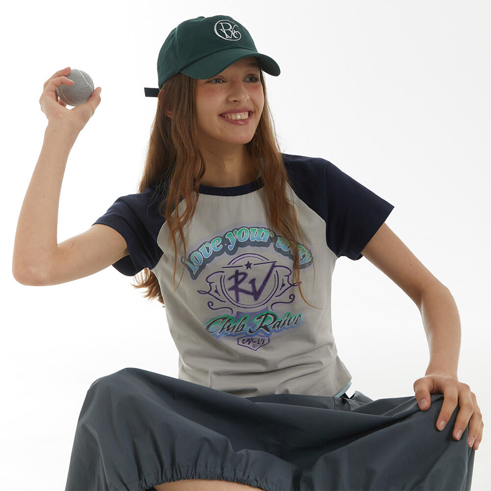 레이브 Sleeve Colorway T-shirt in Grey VW3ME252-12 - 위시버킷