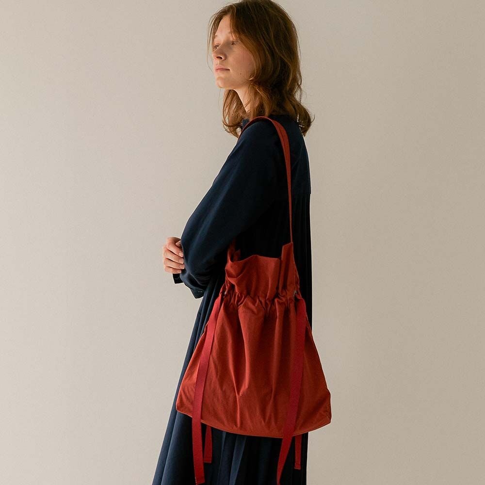 아코크 Drawstring Bag_Orange Rust - 위시버킷