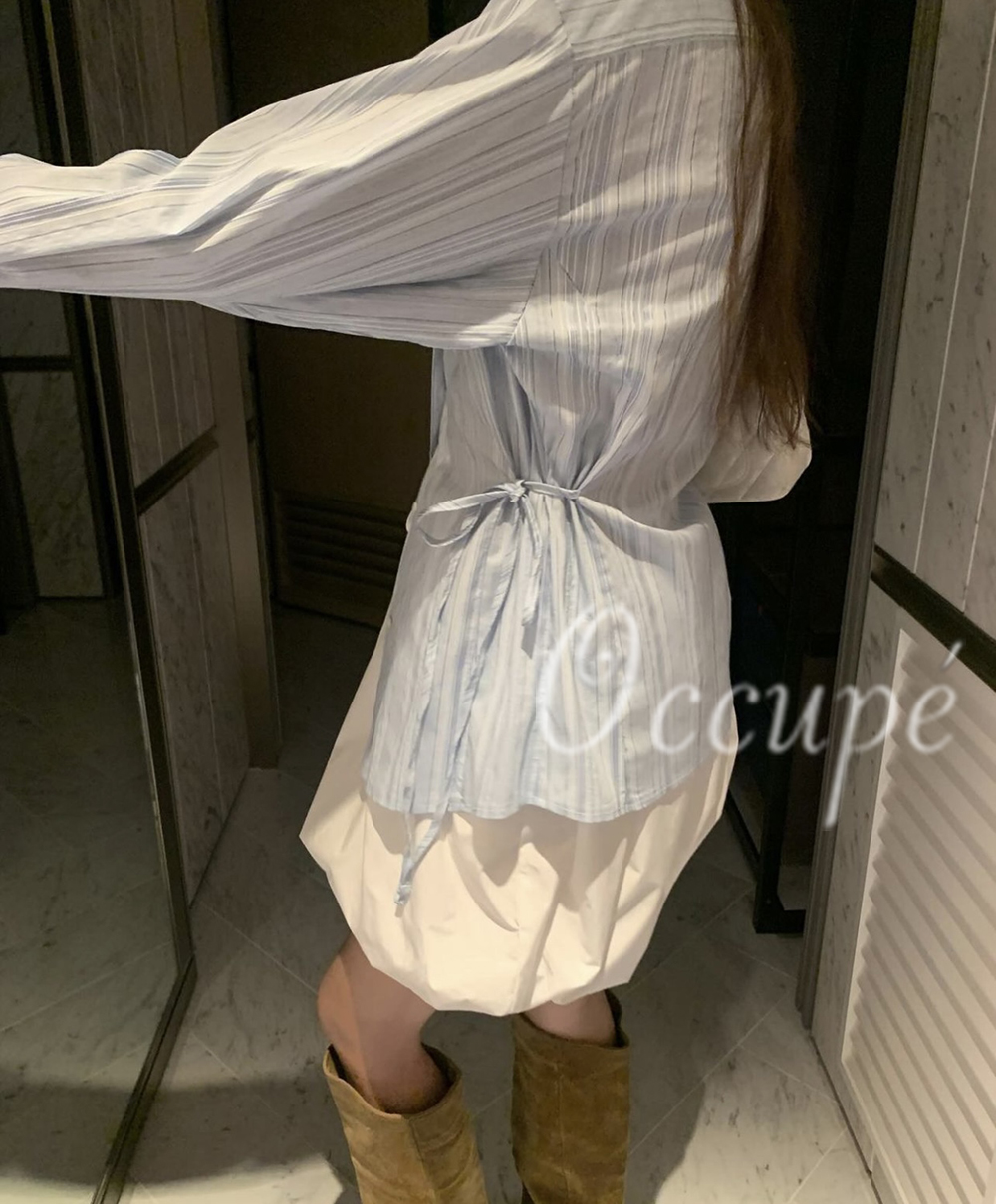 오큐페 포스터 메모 스프링 셔츠 블라우스 (2col) poster - 위시버킷