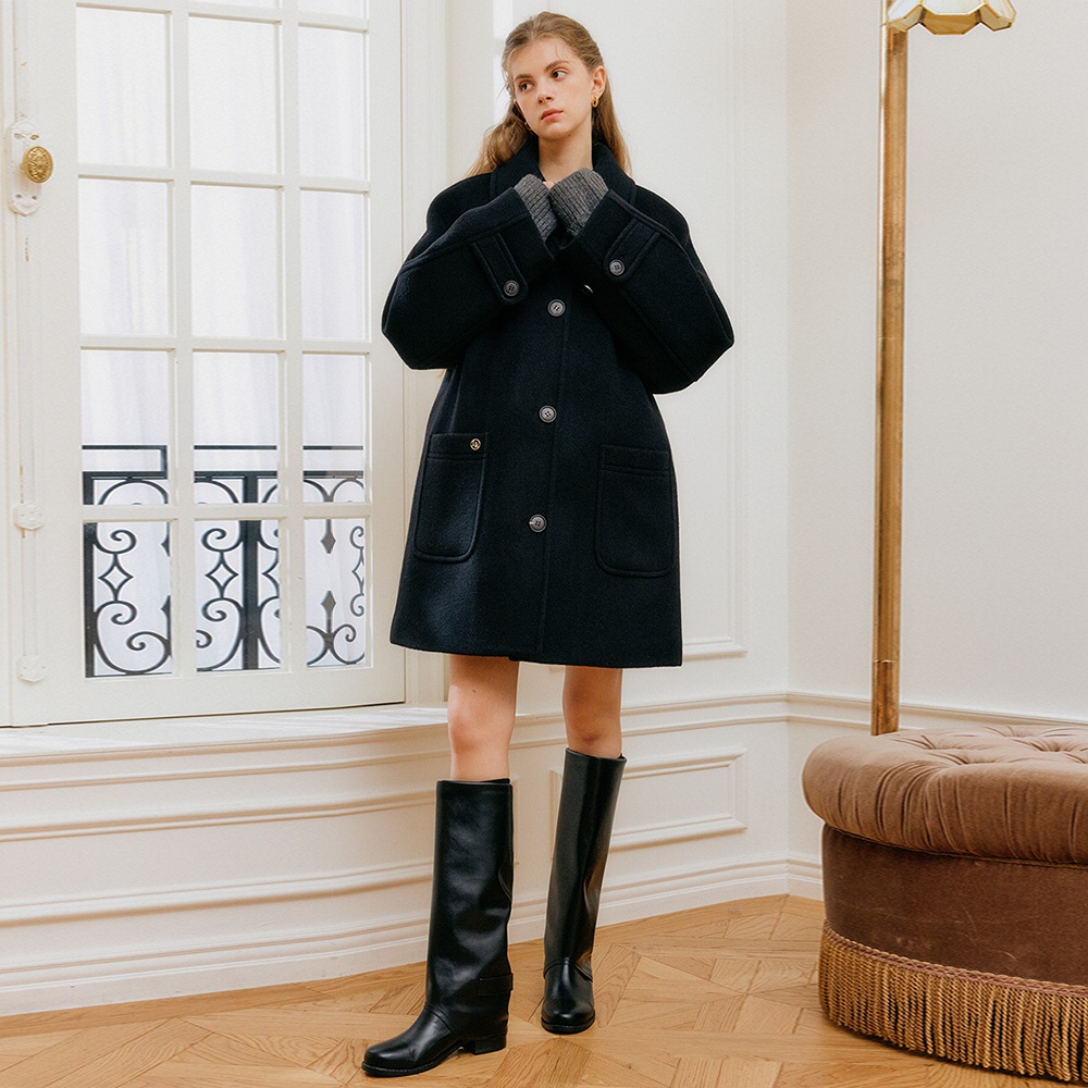 룩캐스트 [BU, BR, CH : 12/4 예약배송] MARY HALF WOOL COAT_5colors - 위시버킷