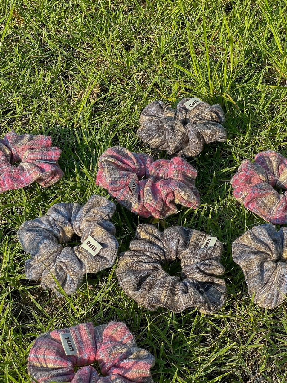 이언트 Eunt Check Scrunchie [3 color] - 위시버킷