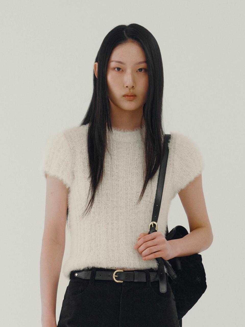 시엔느 Mia shimmering Knit (White) - 위시버킷