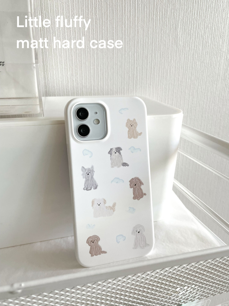 투포우야드 Little fluffy matt hard case / 무광 하드 케이스 Z-flip 제트플립 케이스 - 위시버킷