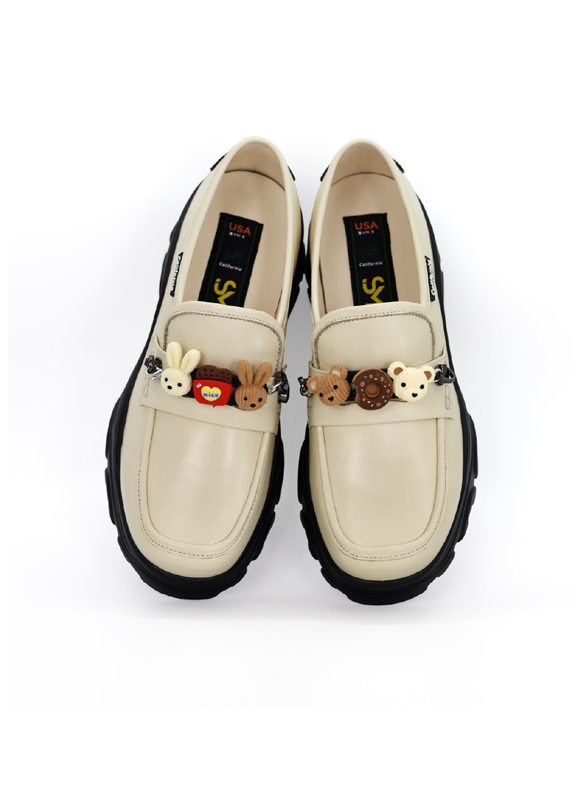 에스엠에이슈즈 SMA SHOES 뉴트로 대인로퍼 스니커즈(리얼레더) 아이보리 - 위시버킷